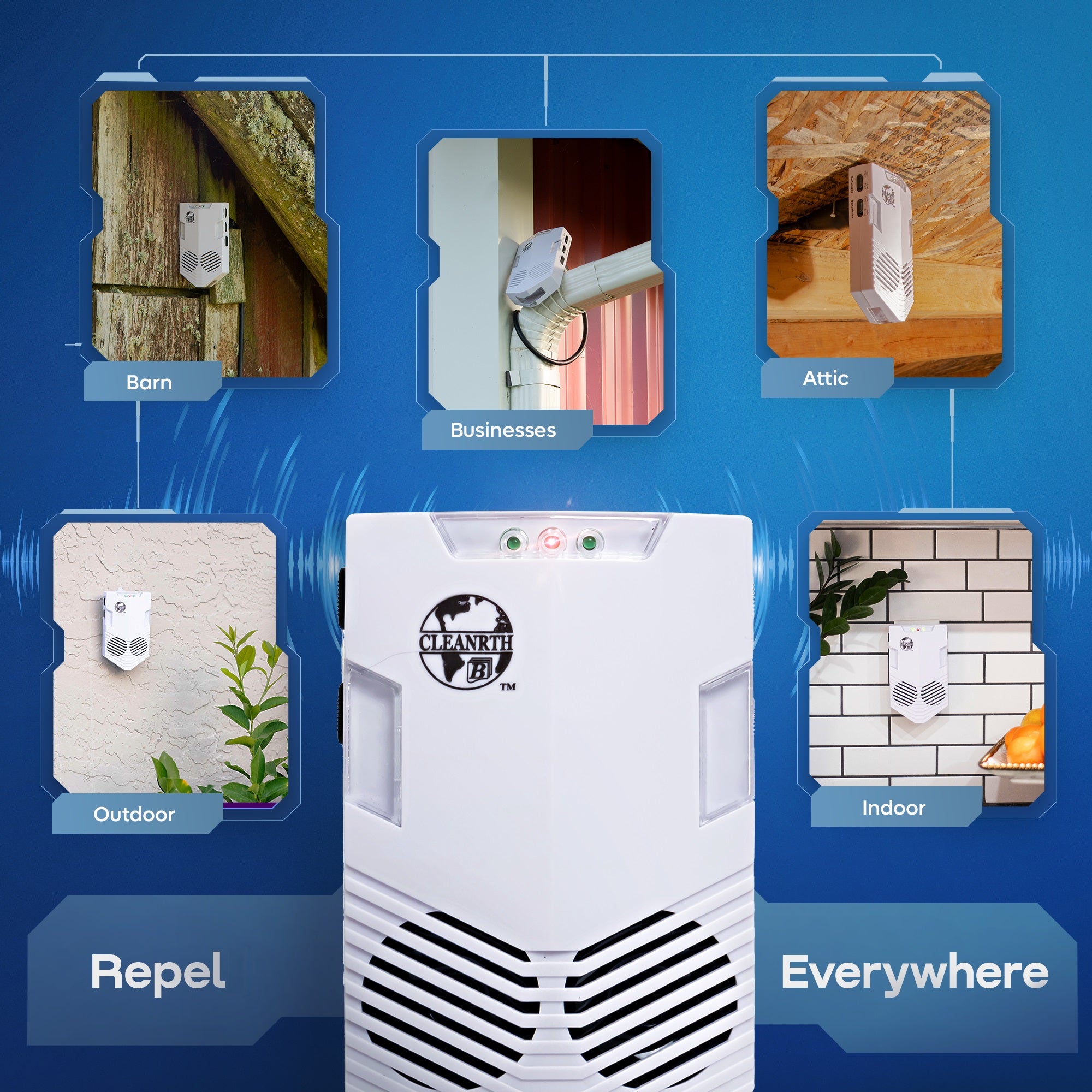 Cleanrth CB006 Advanced Ultrasonic Bat Repelling System | Demands Bats ...